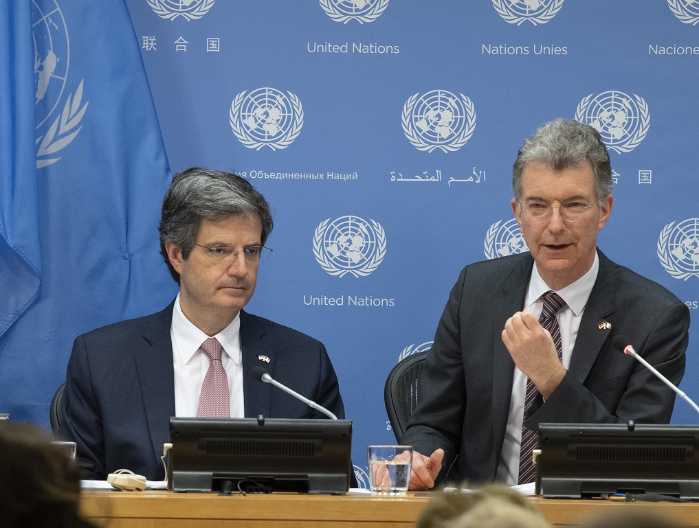 François Delattre (left), Permanent Representative of France to the ...